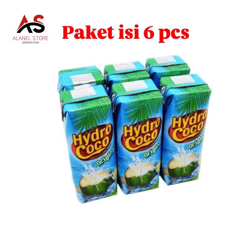 Jual Hydro Coco Original Paket isi 6 pcs x 250ml | Shopee Indonesia