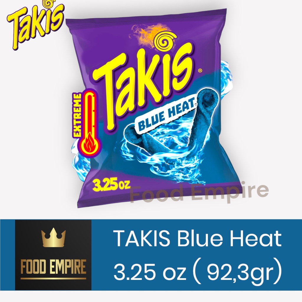 Jual TAKIS Blue Heat Tortilla Chips 92,3 gr | Hot Chili Pepper Flavor ...