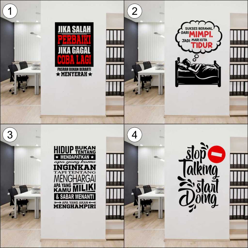 Jual Wall Sticker Kata Kata Mutiara Stiker Dinding Wallsticker Ready ...