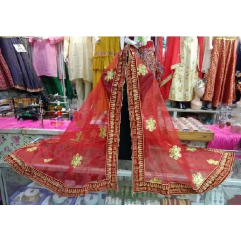 Jual #TjM116 Dupatta Dupata Selendang Syal Sarong Kerudung Pasmina ...