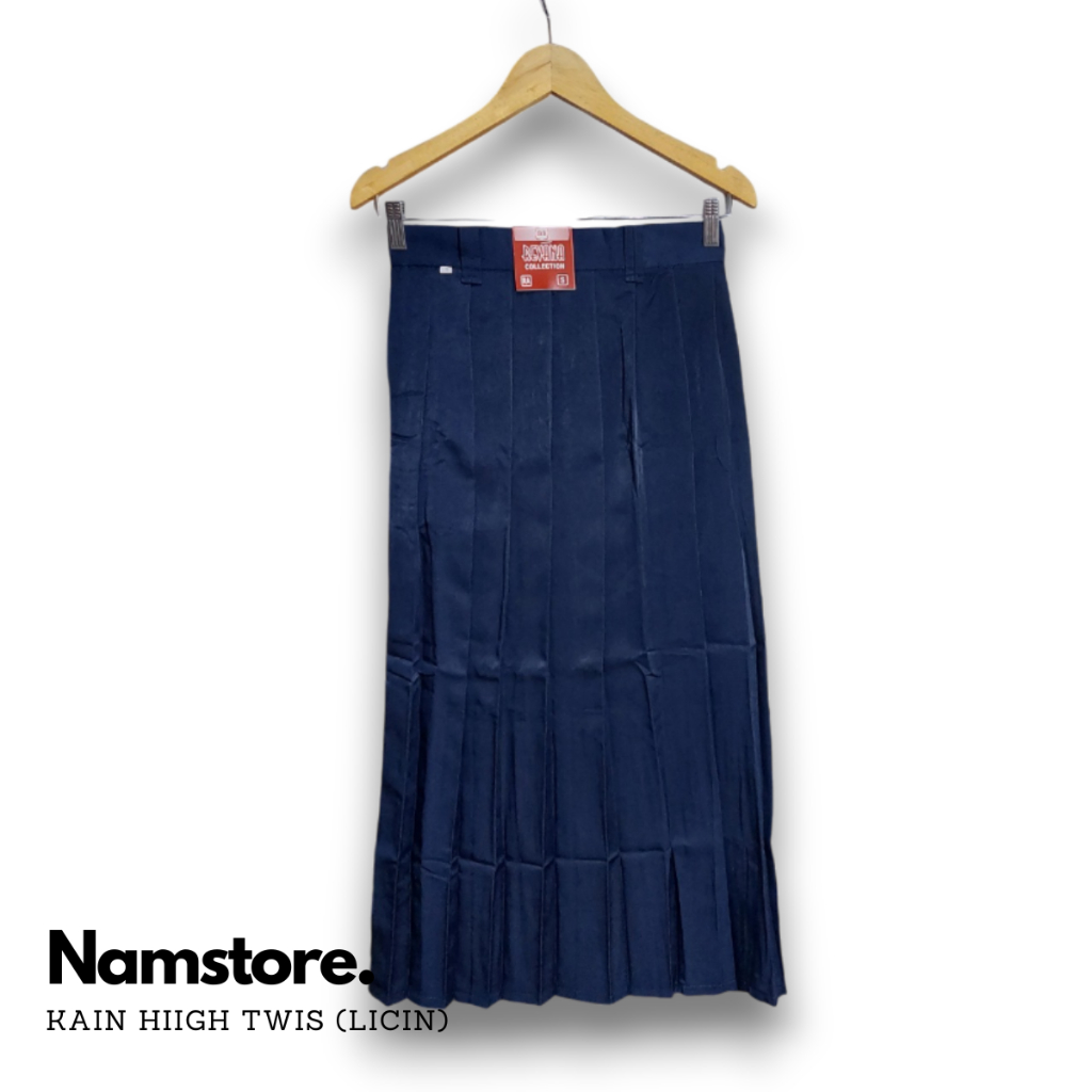 Jual Rok Panjang SMP Biru dan MTs Model RA (Rempel Atas/Full) Seragam ...