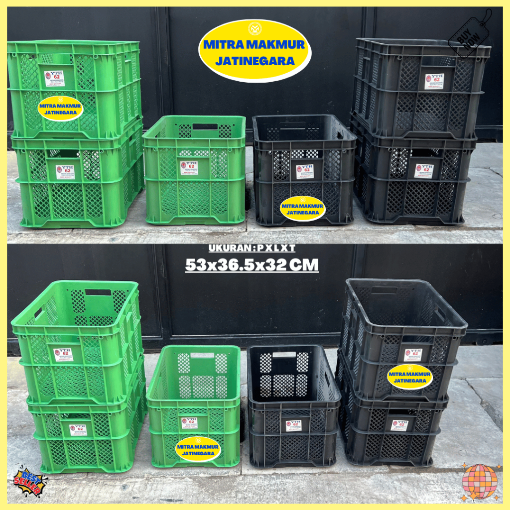 Jual KERANJANG INDUSTRI PLASTIK YTH 62 SUPER TEBAL KRAT PLASTIK ...