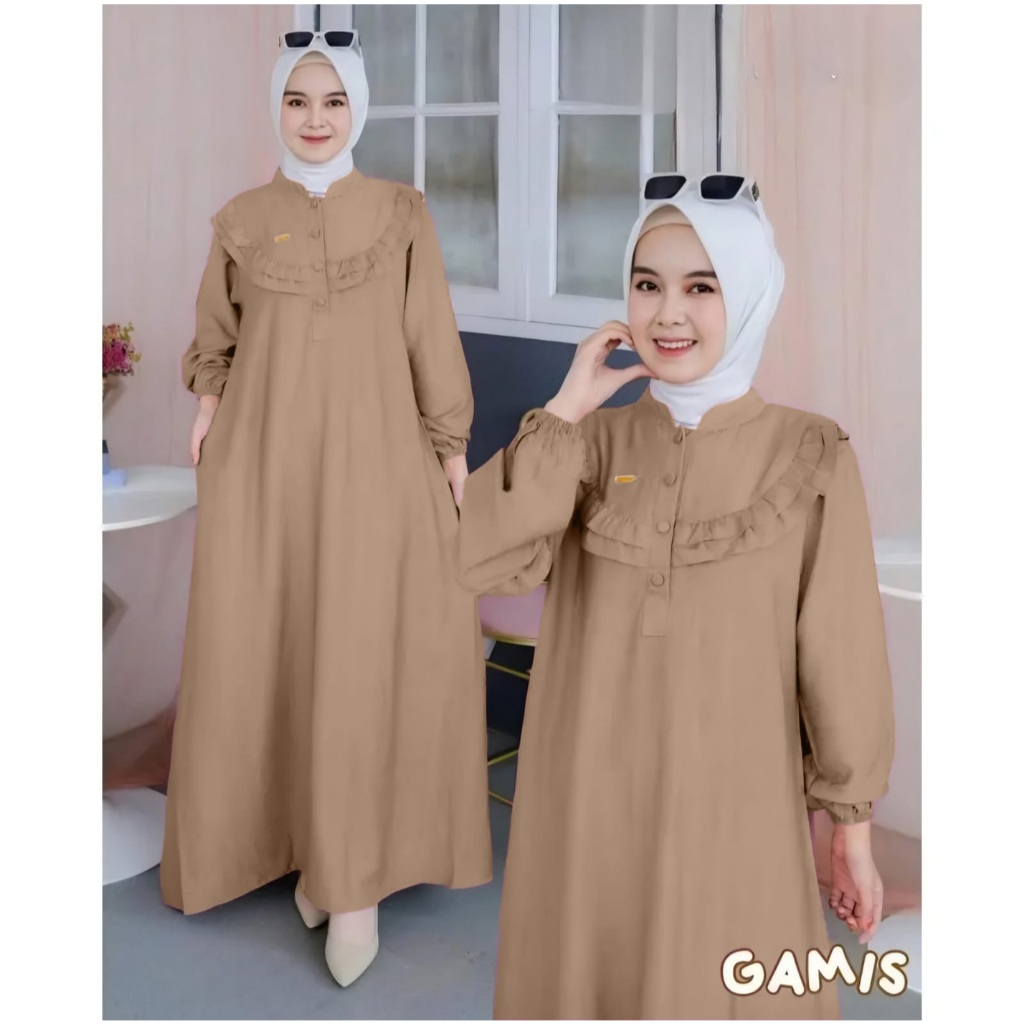 Jual Gamis Crinkle Airflow Premium Gamis Wanita Crinkle Airflow Terbaru ...