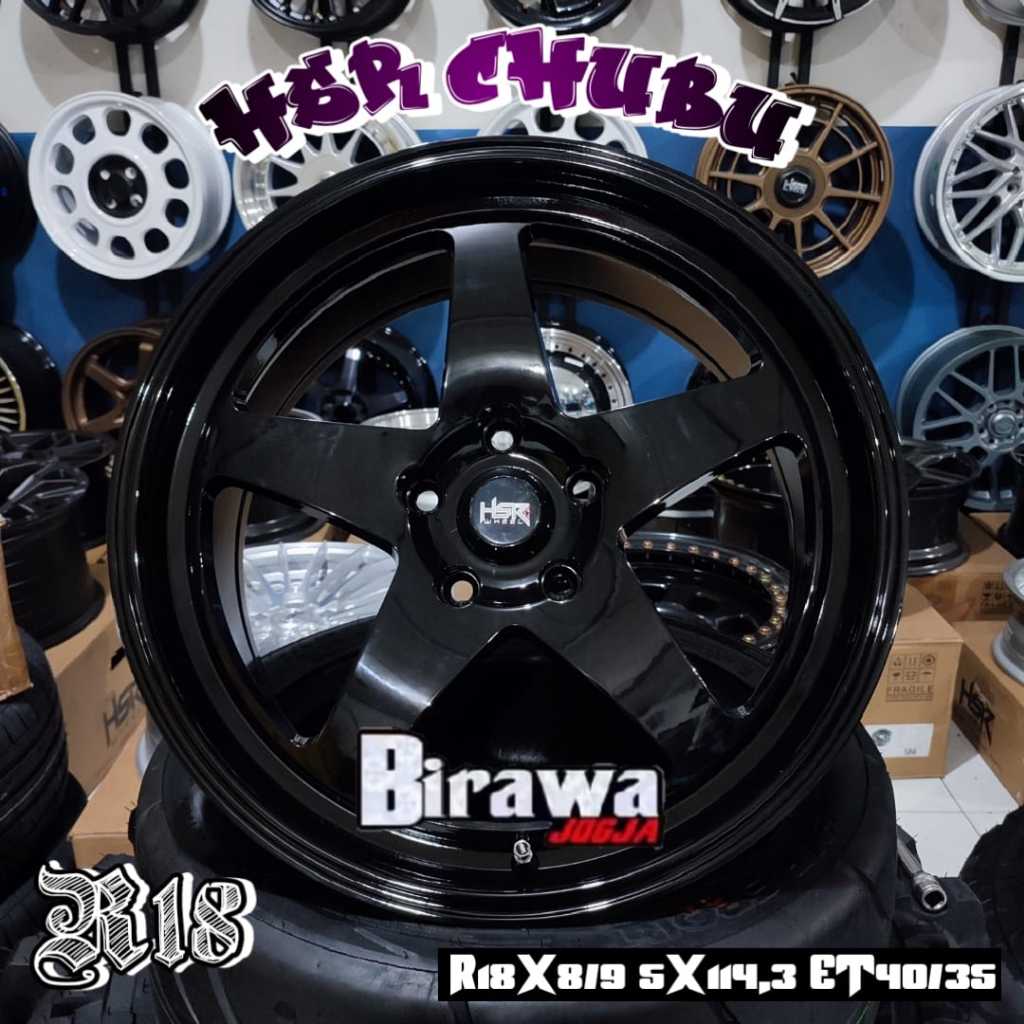 Jual Velg Mobil Ring 18 Racing Celong HSR CHUBU R18 Pcd 5X114,3 Cocok Untuk BRV HRV Innova Civic ...