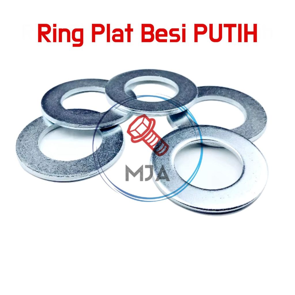 Jual [100 PCS] RING PLAT M8 PUTIH | Shopee Indonesia