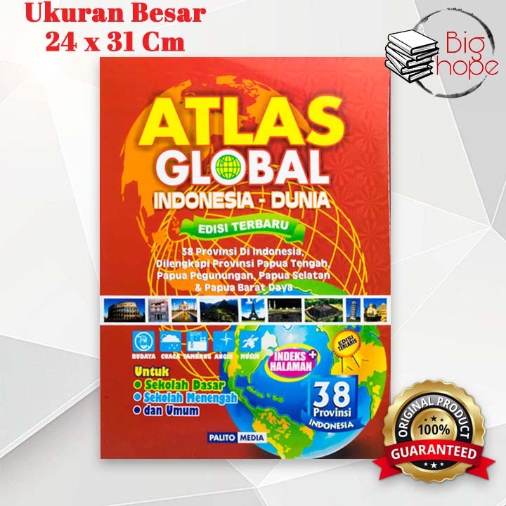 Jual Buku Atlas 38 Provinsi Edisi Terbaru / Atlas Global Indonesia Dan ...