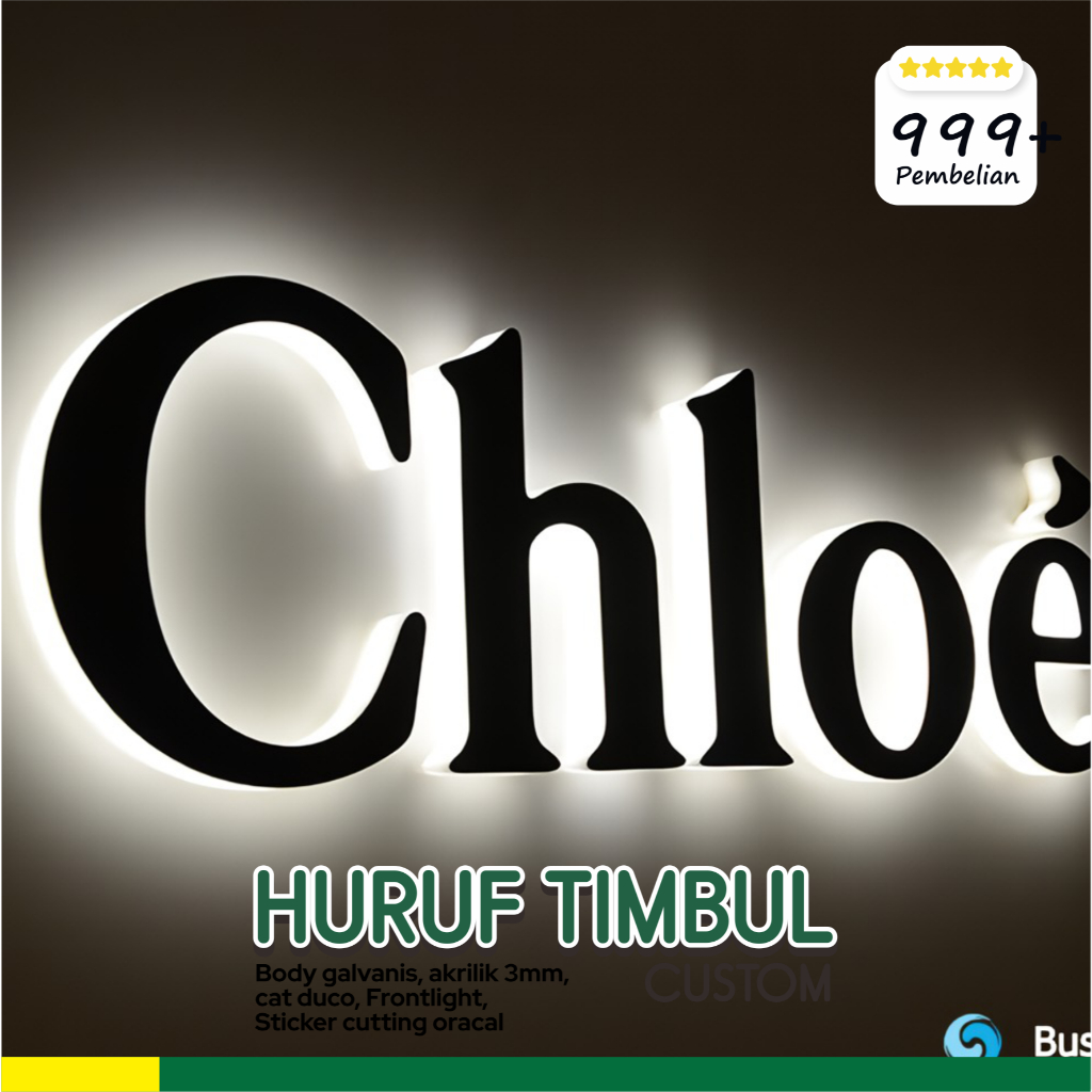 Jual Huruf Timbul Galvanis LED | Shopee Indonesia