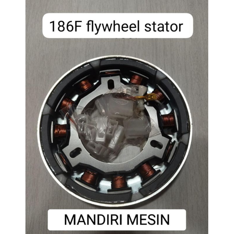 Jual 186F flywheel stator / gulungan flywheel genset KIPOR / KAMA 5000 ...