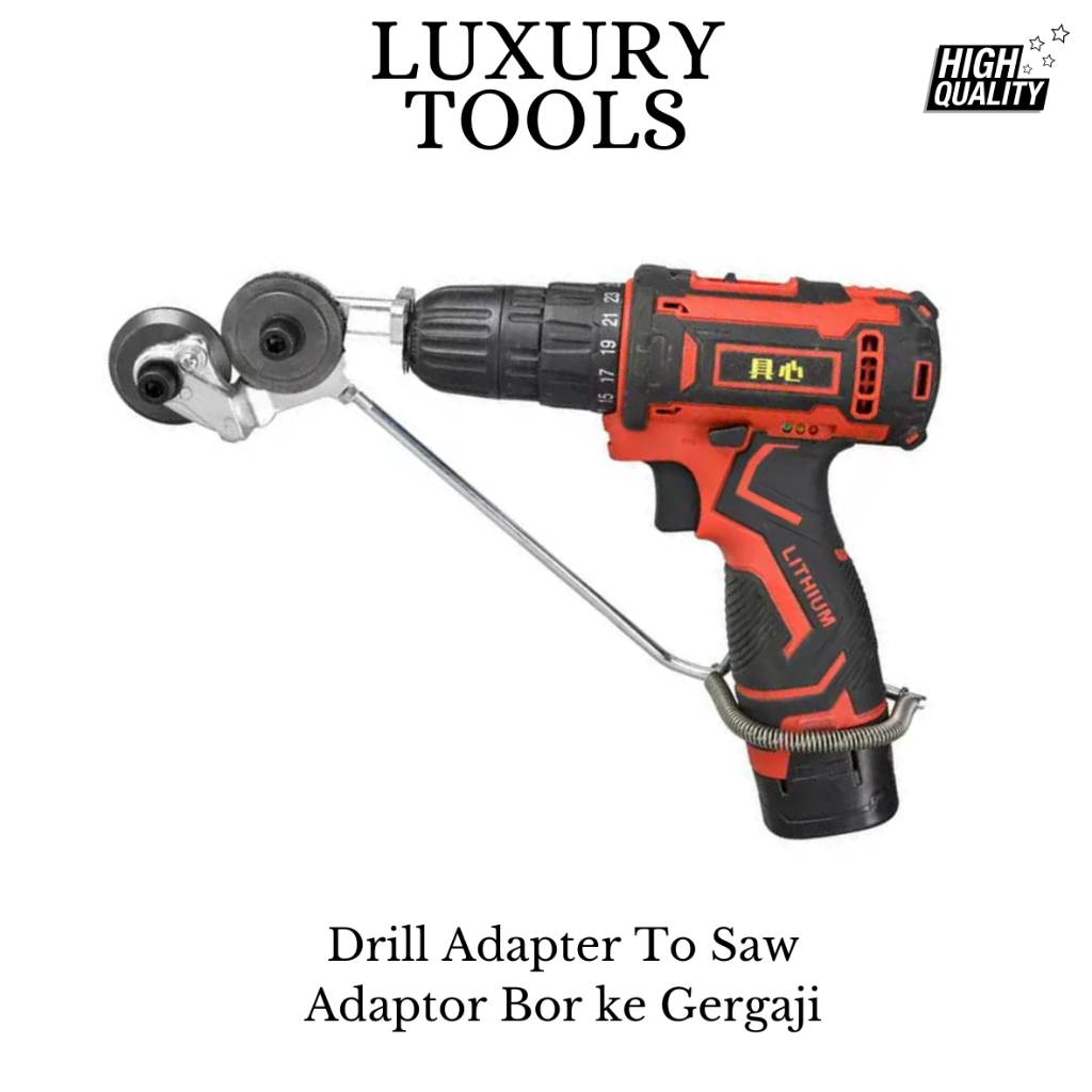 Jual Adapter Bor Listrik Gunting Seng Holo Plat Besi Handle / Adapter ...