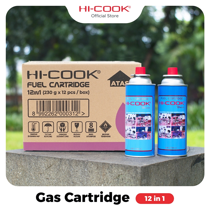 Jual Hi-Cook Gas Cartridge 12 in 1 (1 Dus isi 12 pcs) | Shopee Indonesia