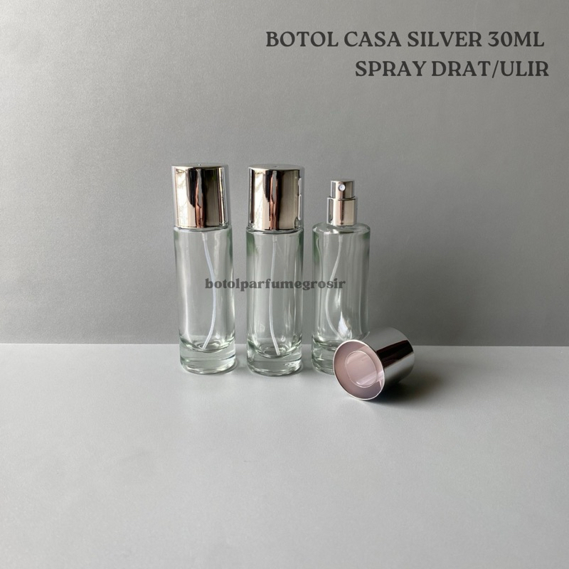 Jual BOTOL CASA TRANS SILVER 30ML DRAT | Shopee Indonesia