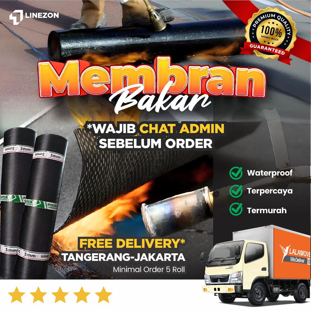 Jual TERMURAH Membrane Bakar Bitumax Granule 3mm 1 x 10m Waterproofing ...