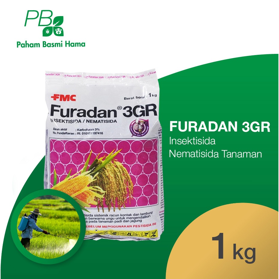 Jual Furadan 3 Gr - Insektisida - Nematisida Tanaman - FMC - 1 KG | Shopee Indonesia