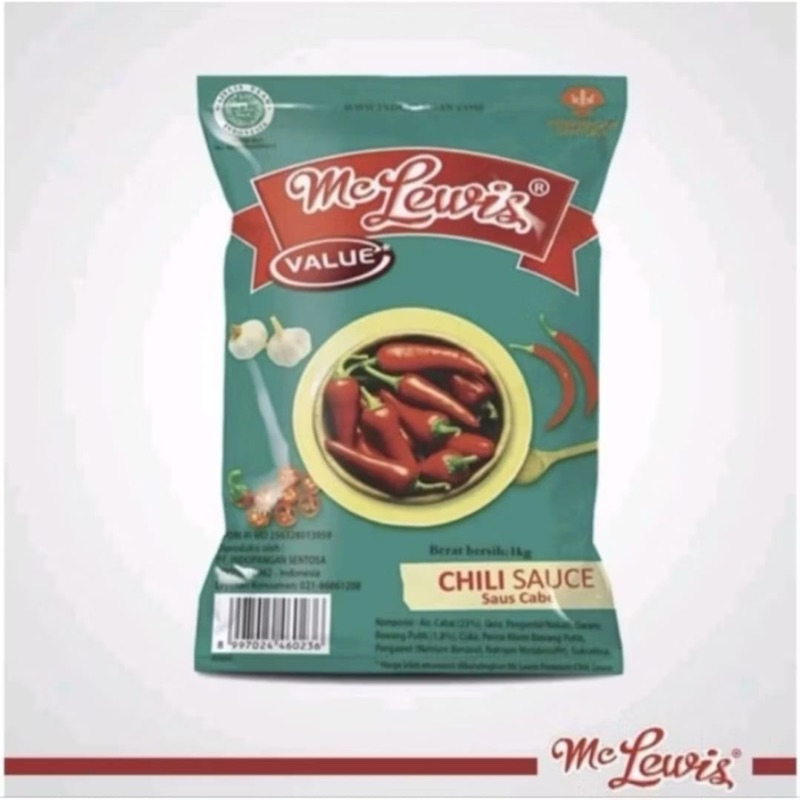 Jual Saos Sambal Mc Lewis 1 kg / Saus Mclewis Macluis Value Chilli ...