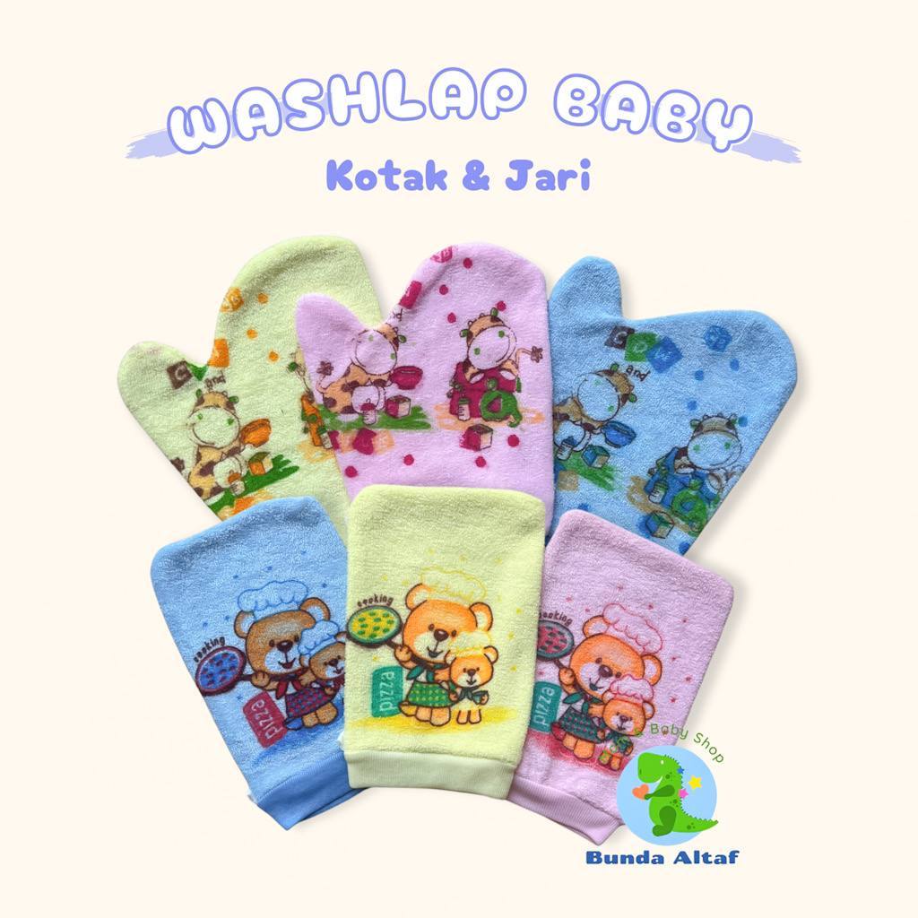 Jual Washlap Bayi Newborn Motif Jari dan Kotak | Shopee Indonesia