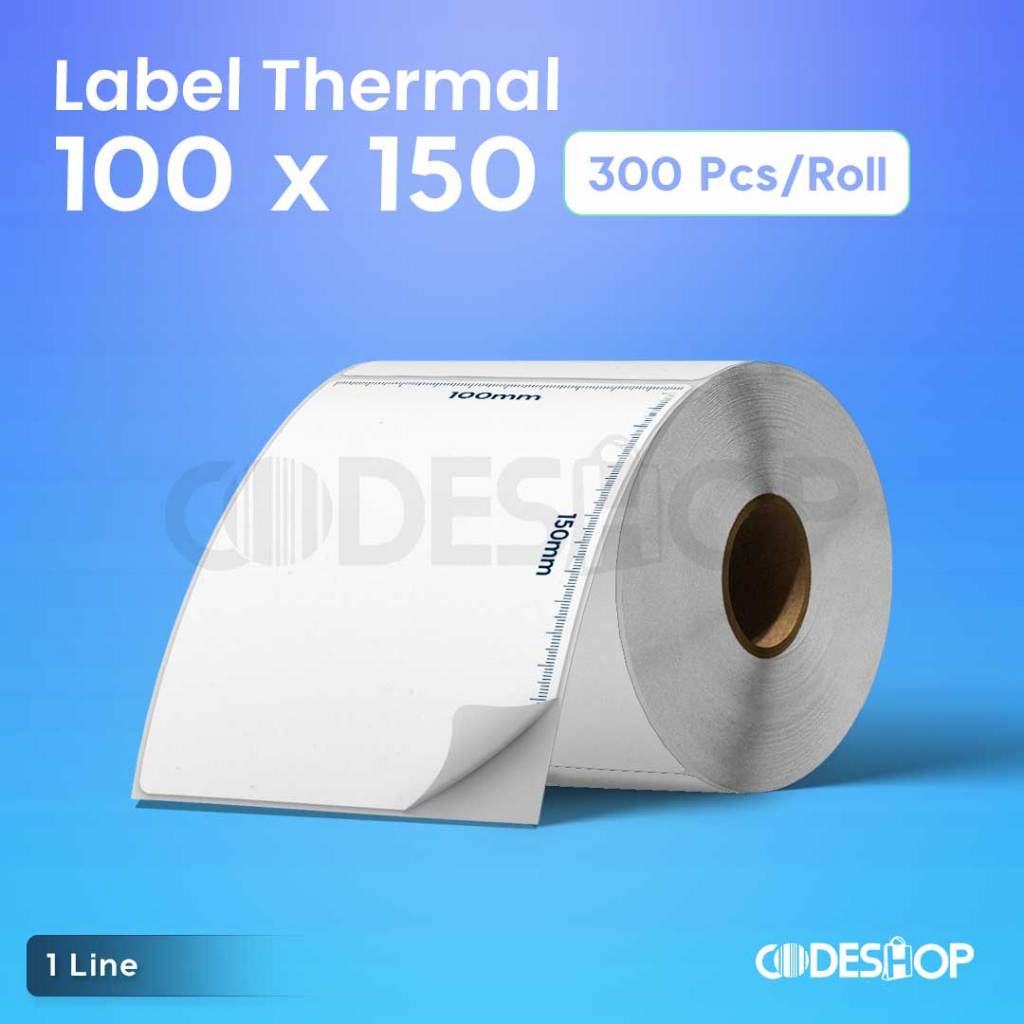 Jual Label Thermal 100X150 Sticker Barcode Alamat Kirim 100 X 150 mm ...