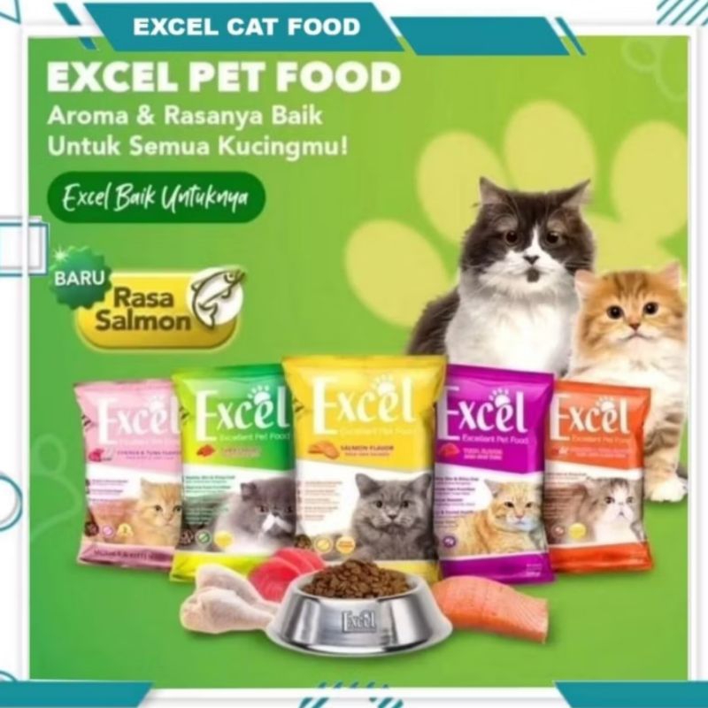 Jual EXCEL CAT FOOD ALL VARIAN 500GR | Shopee Indonesia