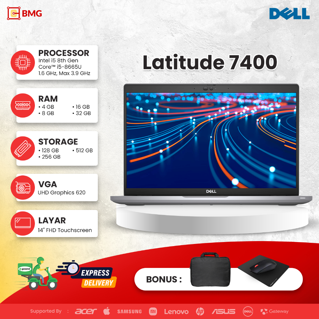Jual Sewa Laptop Dell Latitude 7400 - 2 in 1 Touchscreen 360 Derajat ...