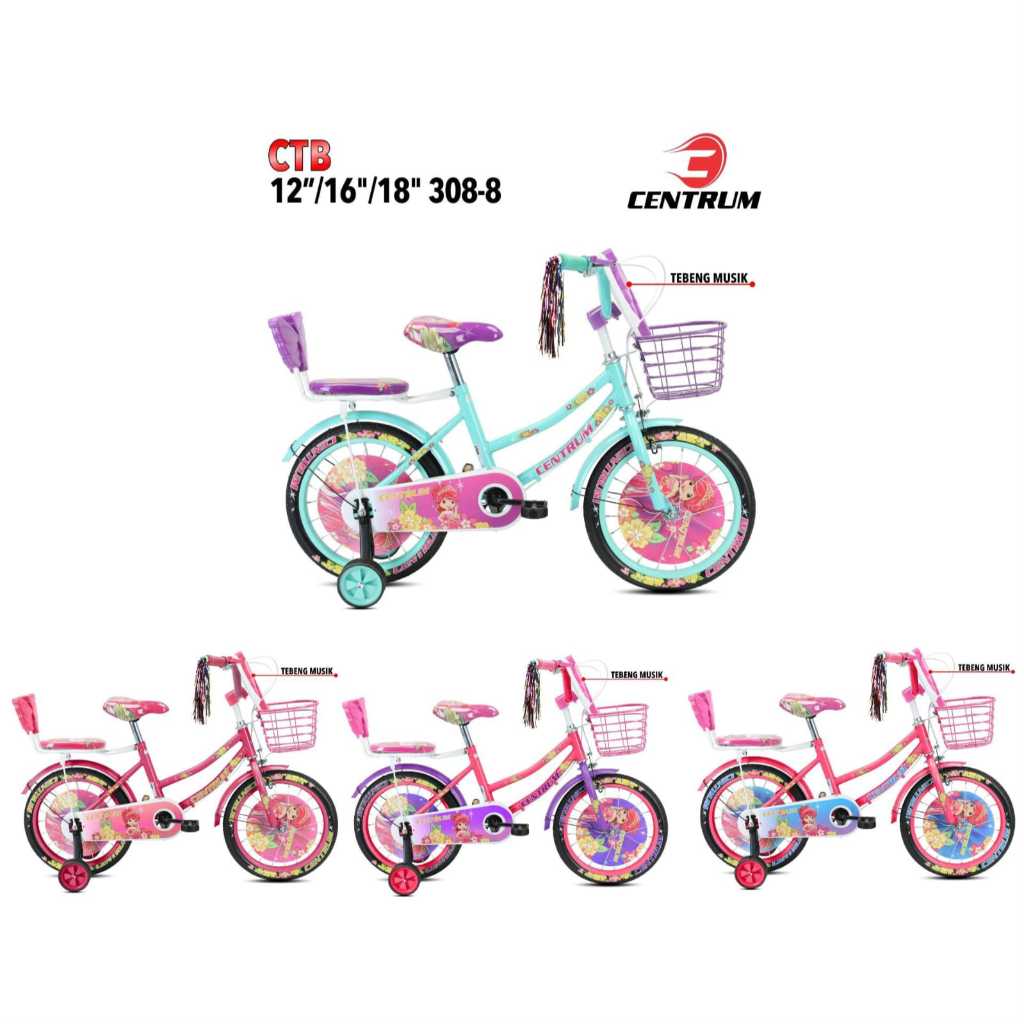 Jual Sepeda Anak 12 16 18 Mini Centrum 308 | Shopee Indonesia
