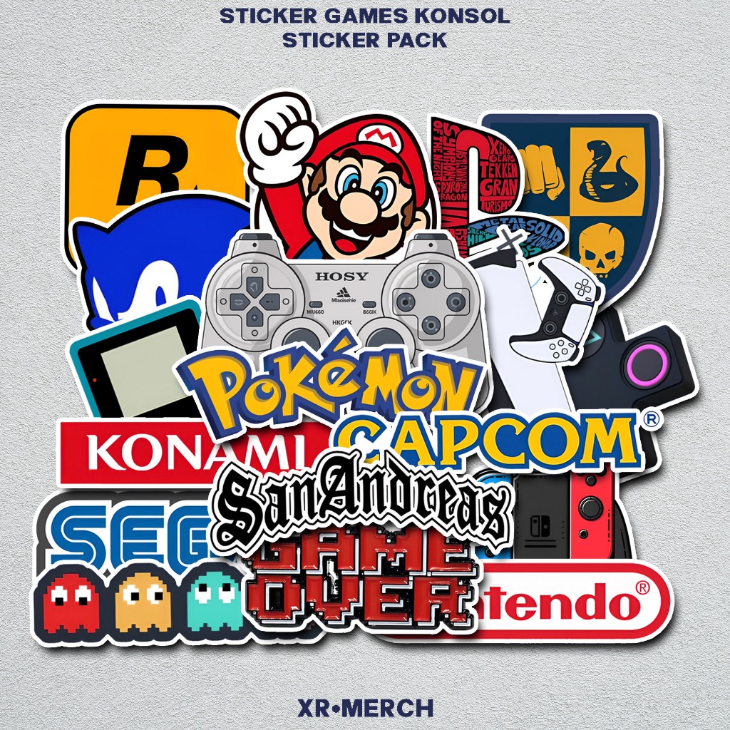Jual Sticker Aesthetic Games Konsol Playstation Isi 18pcs Waterproof ...