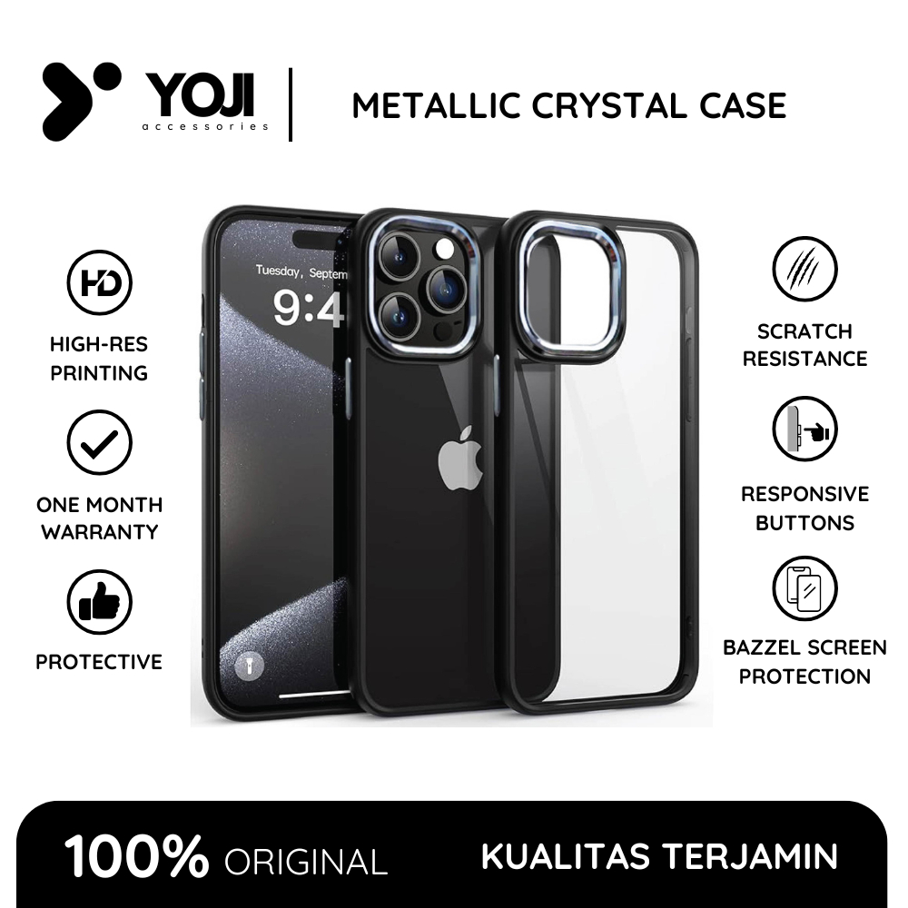 Jual YOJI - [FREE ANTIGORES/CASING] Metallic Case Polos For Iphone XR ...