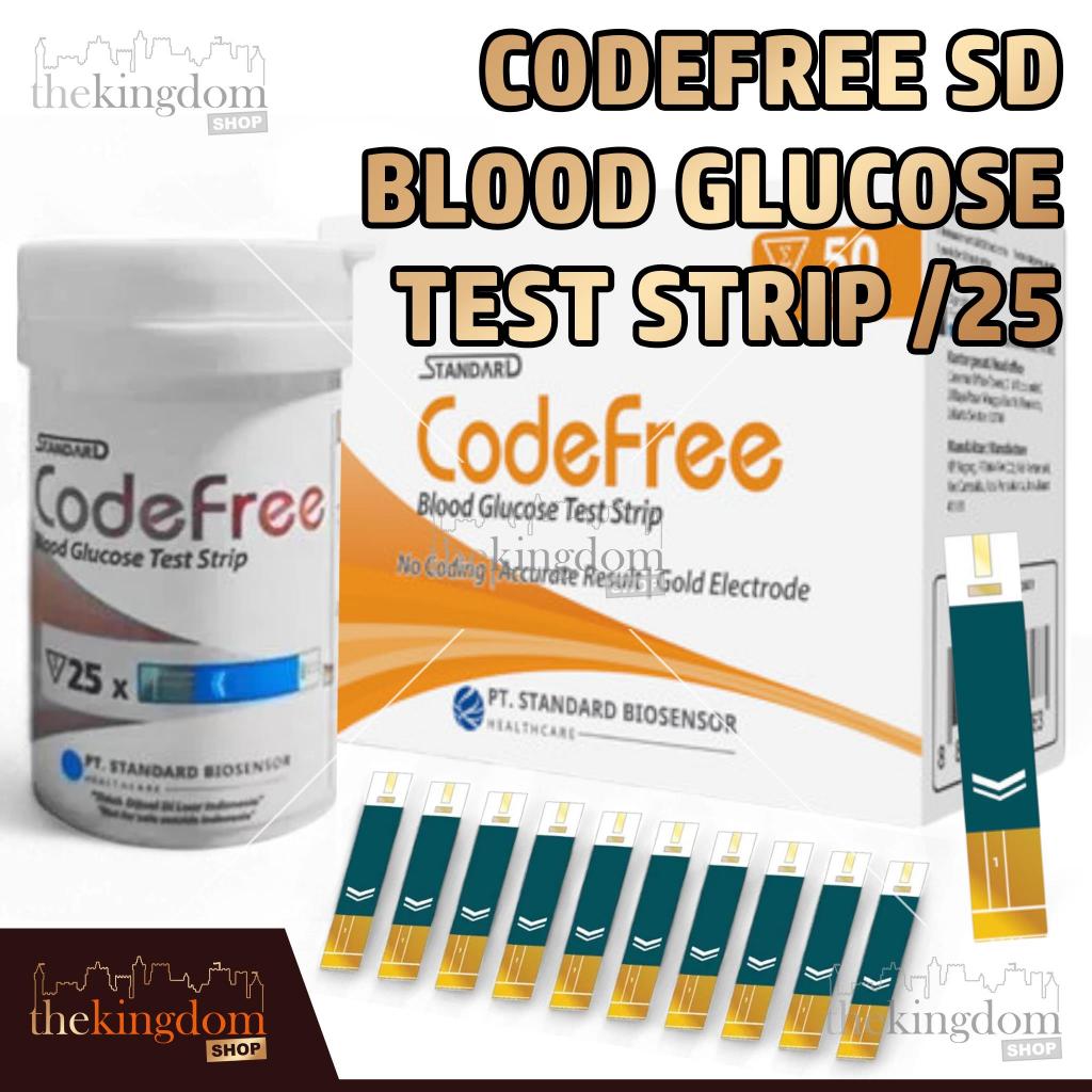Jual Codefree SD Blood Glucose Test Strip /25 Refil Gula Darah Refill ...