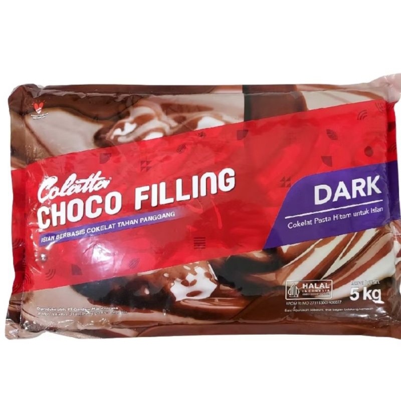 Jual Collata Pasta Filling Coklat kemasan asli 5kg | Shopee Indonesia