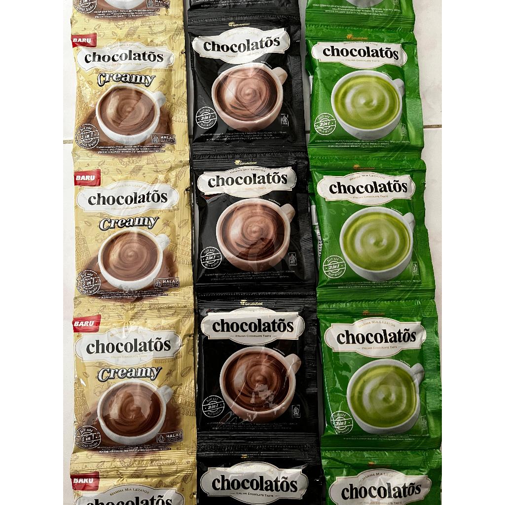 Jual CHOCOLATOS DRINK ALL VARIAN COKLAT, MATCHA, CREAMY ( 1 RENTENG isi ...