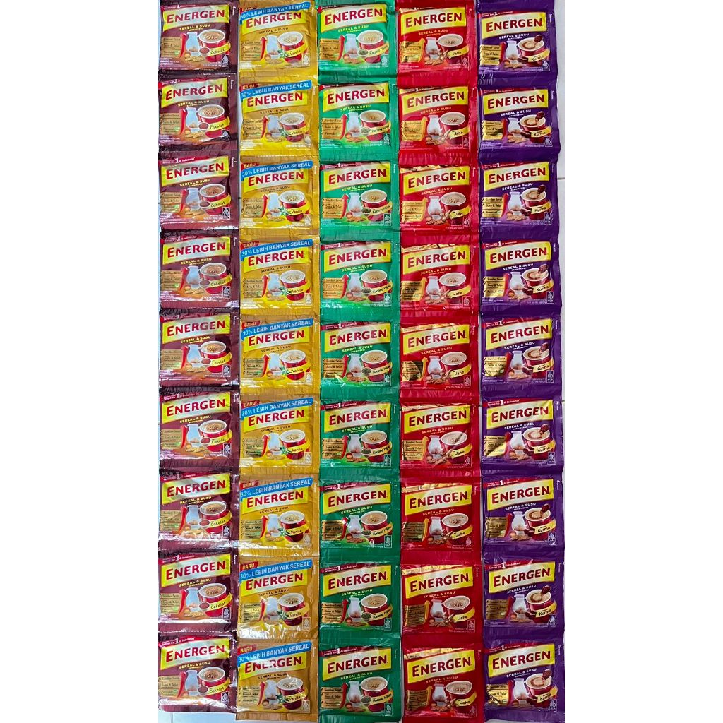 Jual ENERGEN SUSU SEREAL ALL VARIAN RASA COKLAT, VANILLA, KACANG HIJAU ...