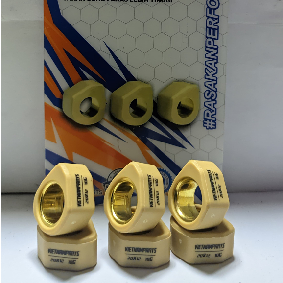 Jual SLIDING ROLLER VIETNAM PARTS LOLER OVAL NMAX AEROX PCX VARIO BEAT ...
