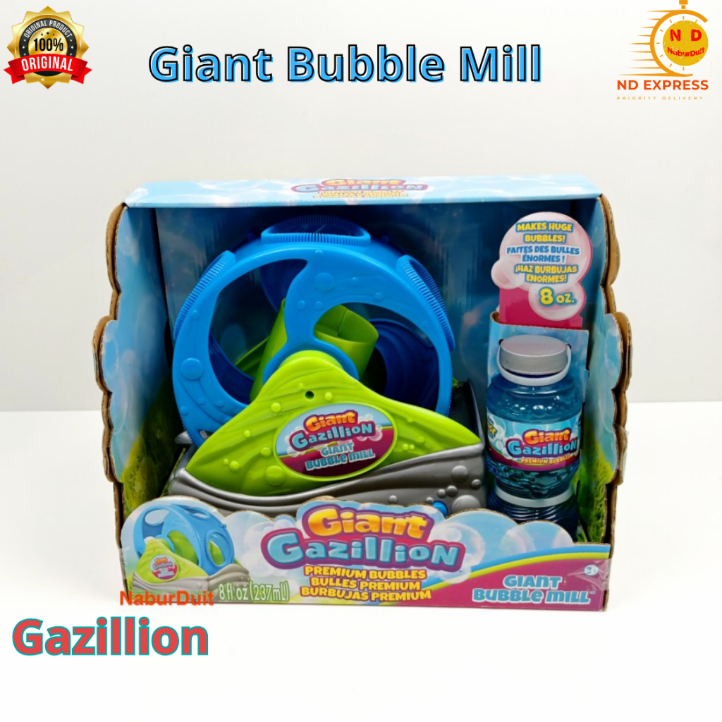 Jual Giant Gazillion Giant Bubble Mill Gun With Refill Gelembung ...