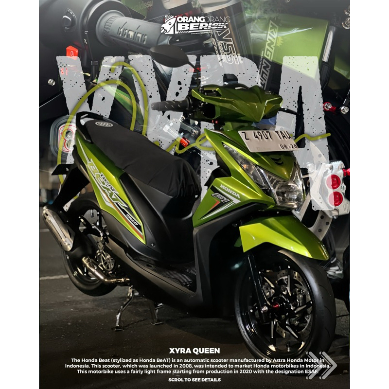 Jual Striping Beat FI TRANSPARAN laminasi Glossy | Shopee Indonesia