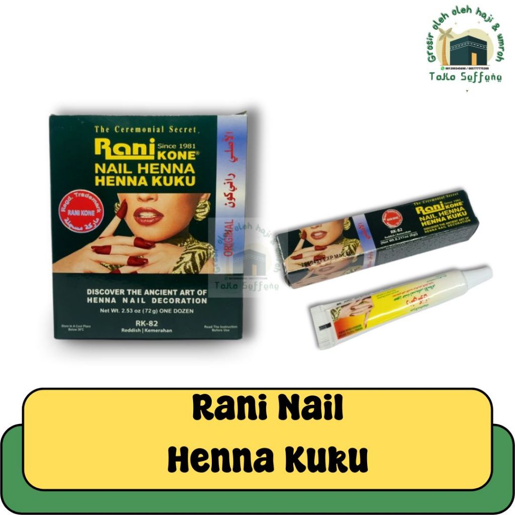 Jual OLEH OLEH HAJI DAN UMROH 1LUSIN HENNA RANI NAIL I CAT KUKU ARAB I ...