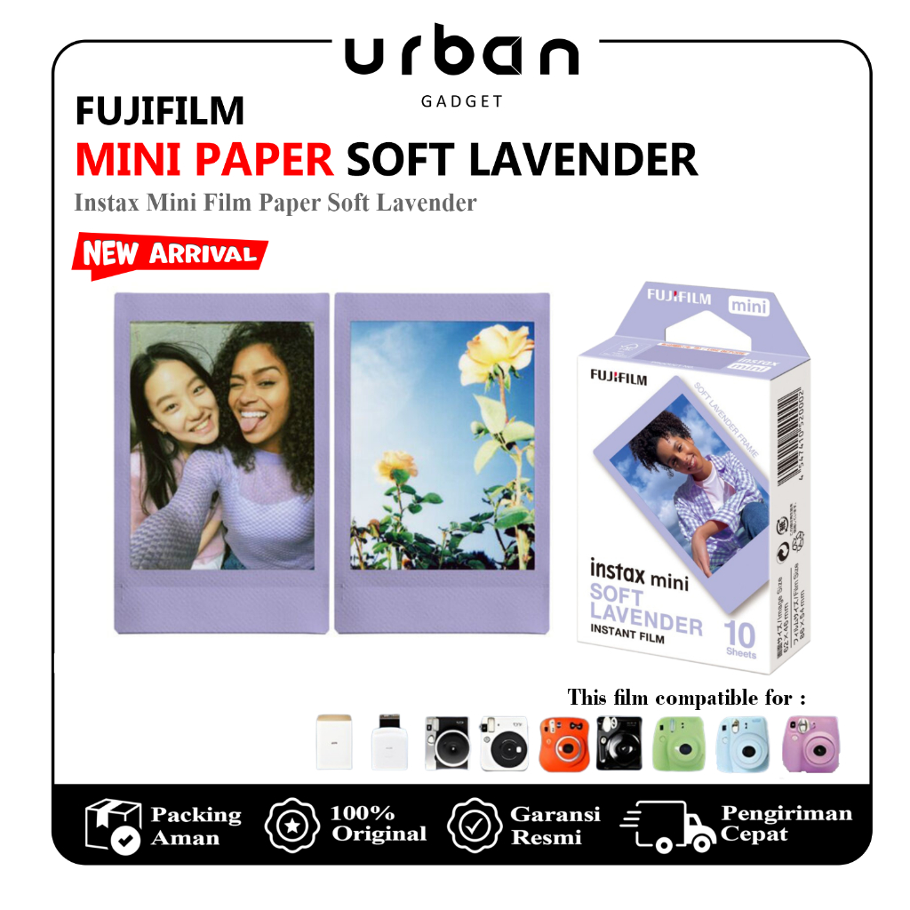 Jual FUJIFILM Instax Mini Paper Soft Lavender - Paper Film Instax ...