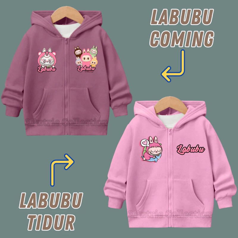 Jual JAKET ANAK LABUBU SERIES FLEECE PE - JAKET ZIPPER ANAK PEREMPUAN ...