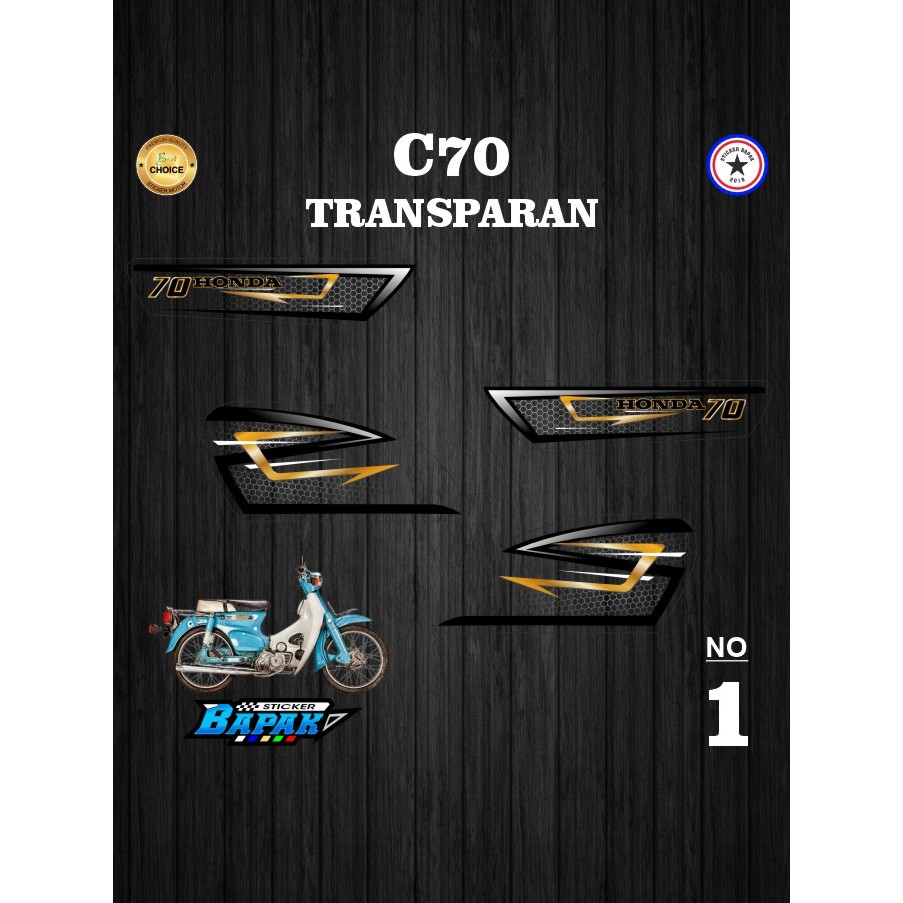 Jual Stiker C70 Striping Transparan UV Bening Sudah Cutting Variasi ...