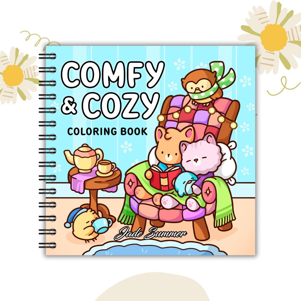 Jual Comfy & Cozy Coloring Book Buku mewarnai Comfy & Cozy | Shopee ...
