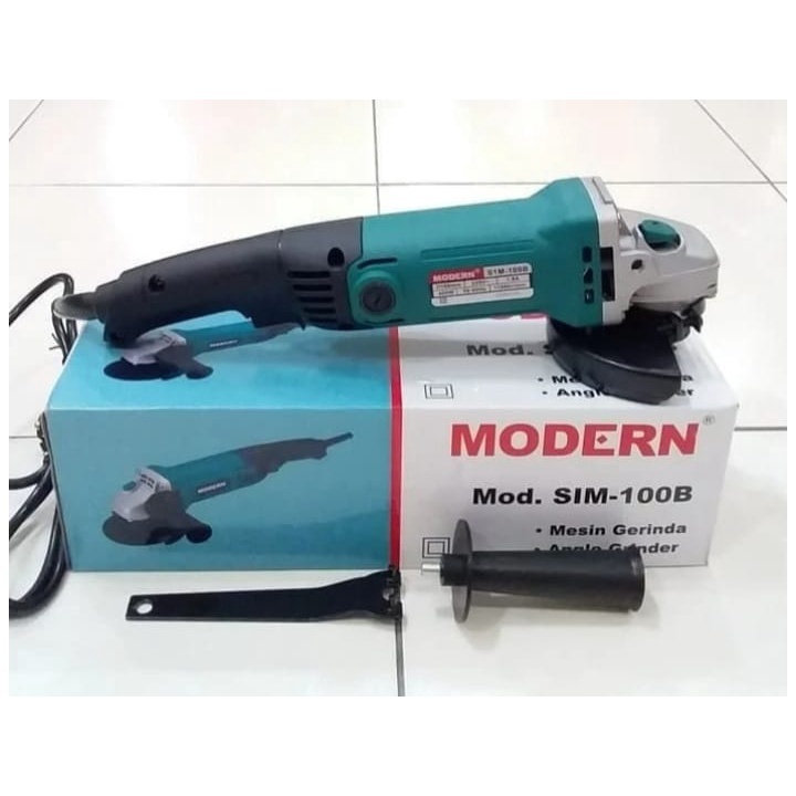 Jual MODERN SIM-100 B Gerinda Tangan 4 Inch Angle Disc Grinder Gurinda Grinda Listrik Mesin ...