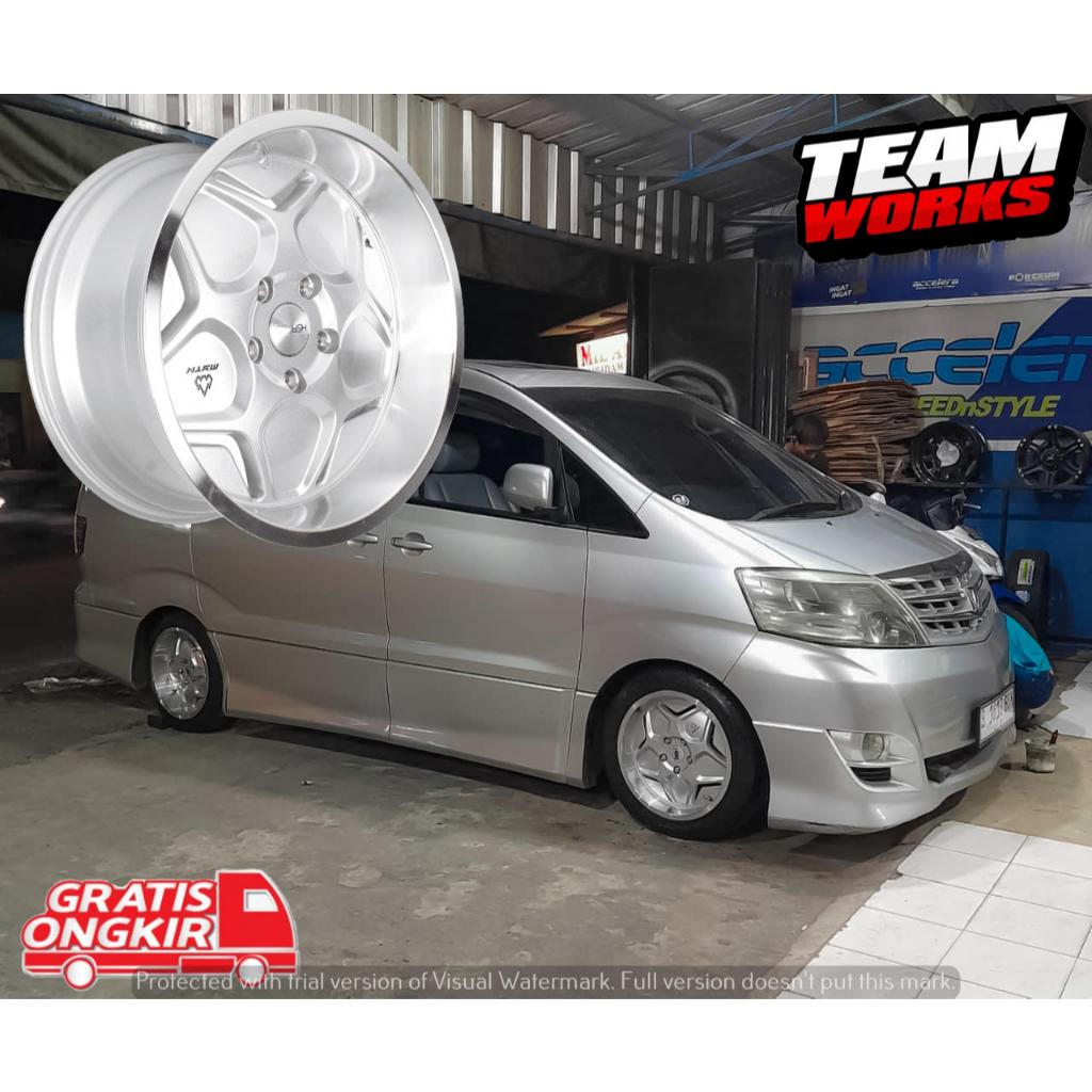 Jual VELG MOBIL CELONG RING 17 ALPHARD XPANDER HSR MYTH04 SILVER CHROME LEBAR BELANG VELAK R17 ...