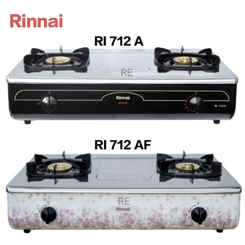 Jual Kompor Gas Rinnai Dua Tungku Api Besar RI 712 A Dan RI 712 AF ...