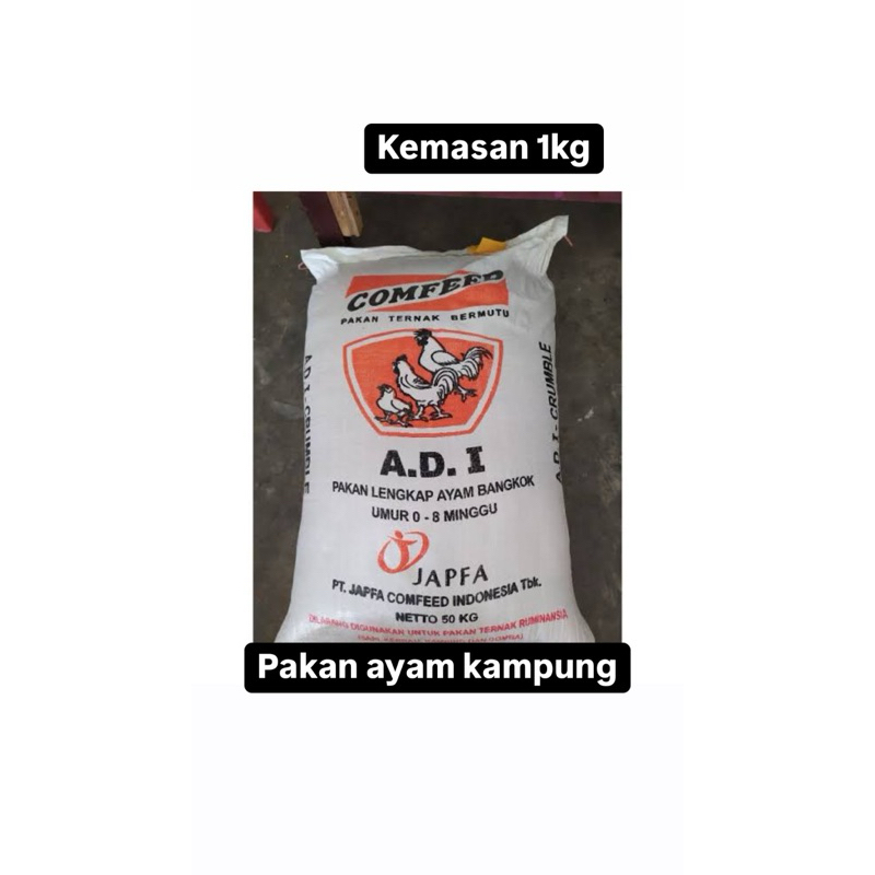 Jual Pakan Ayam Bangkok AD 1 satu JAPFA Satu Kg Asli Pakan Ayam Kecil ...