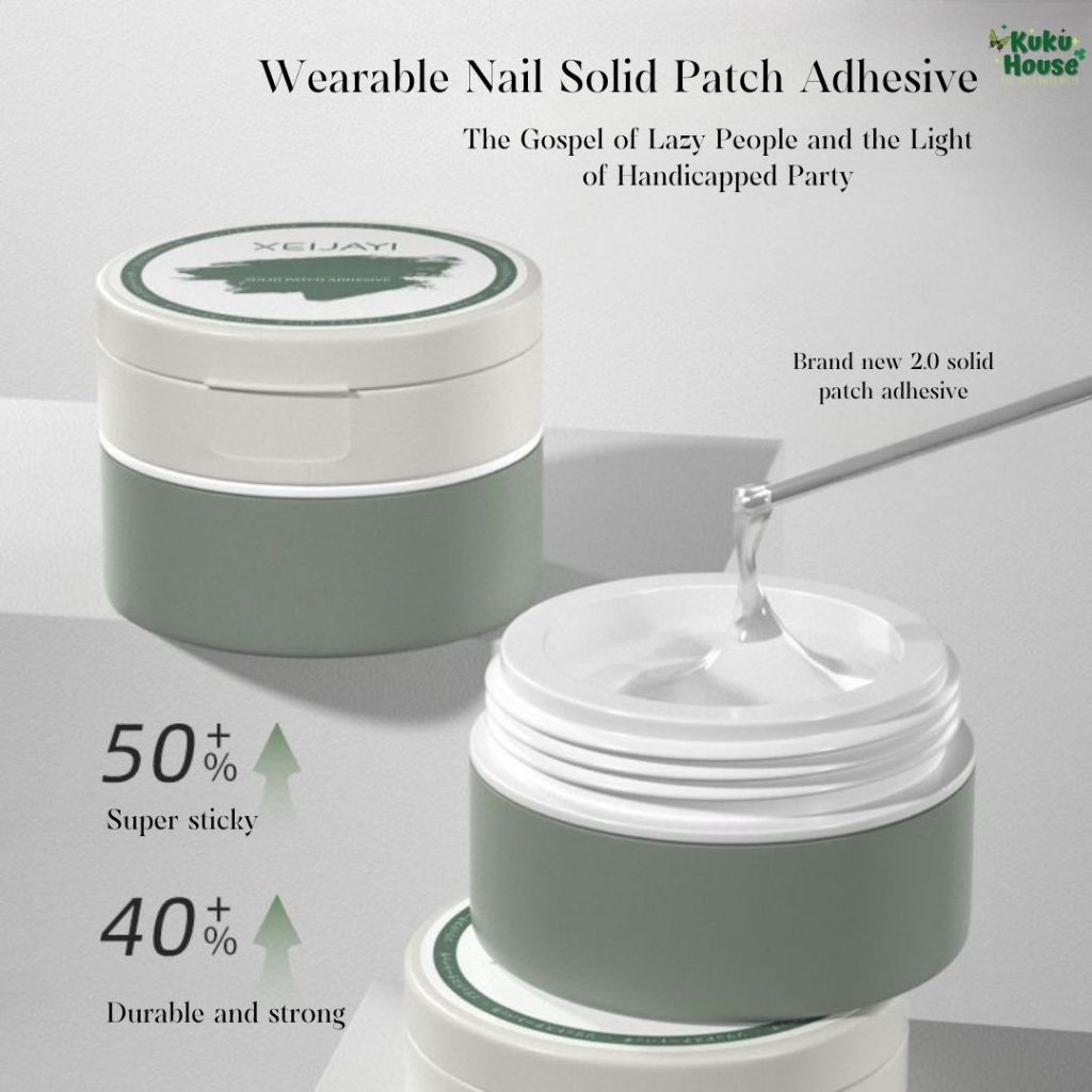 Jual Xeijayi Solid Patch Adhesive Glue-Lem Kuku UV Green flip 12ml ...