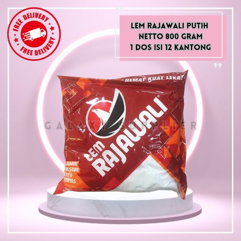 Jual [ORIGINAL ‼️] LEM RAJAWALI PUTIH 1 DOS ISI 12 KANTONG / LEM PVAC ...