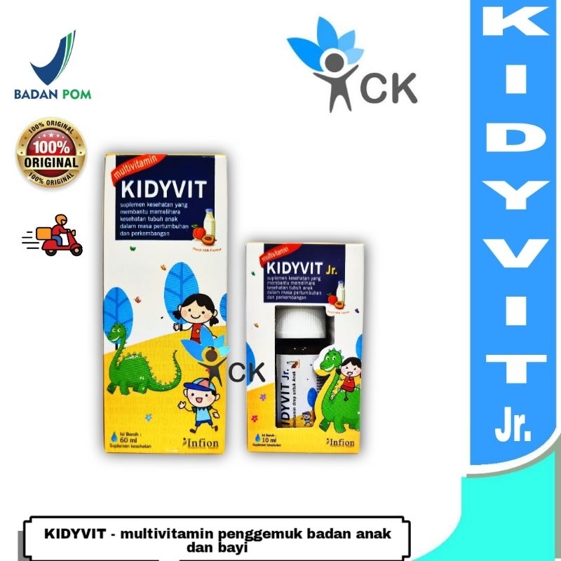Jual KIDYVIT SYRUP 60 ML / KIDYVIT Jr. DROP 10 ML - multivitamin anak ...