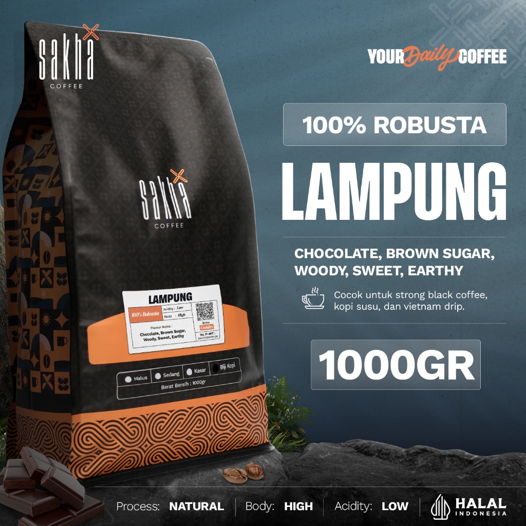 Jual Kopi Robusta Lampung Coffee Roast Bean Espresso Beans 1Kg Biji ...