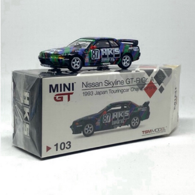Jual Mini GT Nissan Skyline GT-R R32 HKS JTC 1993 | Shopee Indonesia
