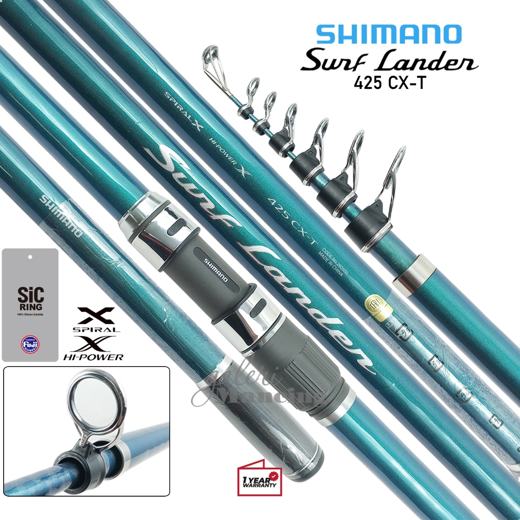 Jual Joran SHIMANO SURF LANDER | Fuji SiC & Seat | Casting Pasiran Pinggiran Laut Teleskopik ...