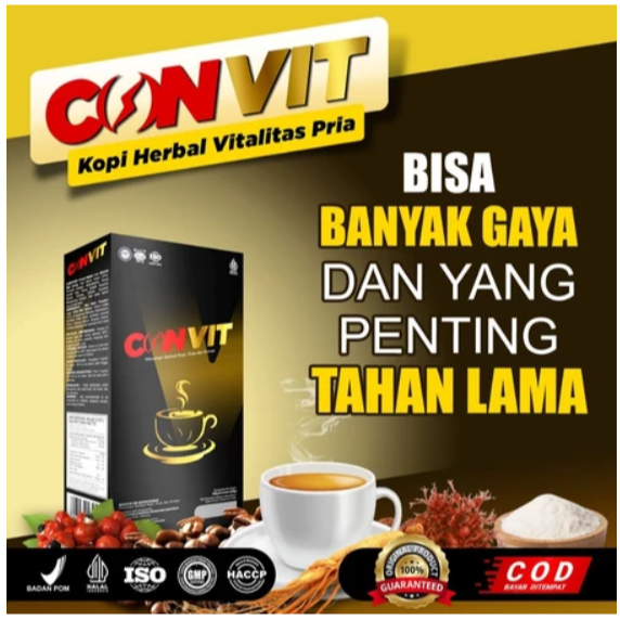 Jual CONVIT Coffee KOPI HERBAL STAMINA KUAT, MENINGKATKAN VITALITAS PRIA DEWASA (BPOM, HALAL ...