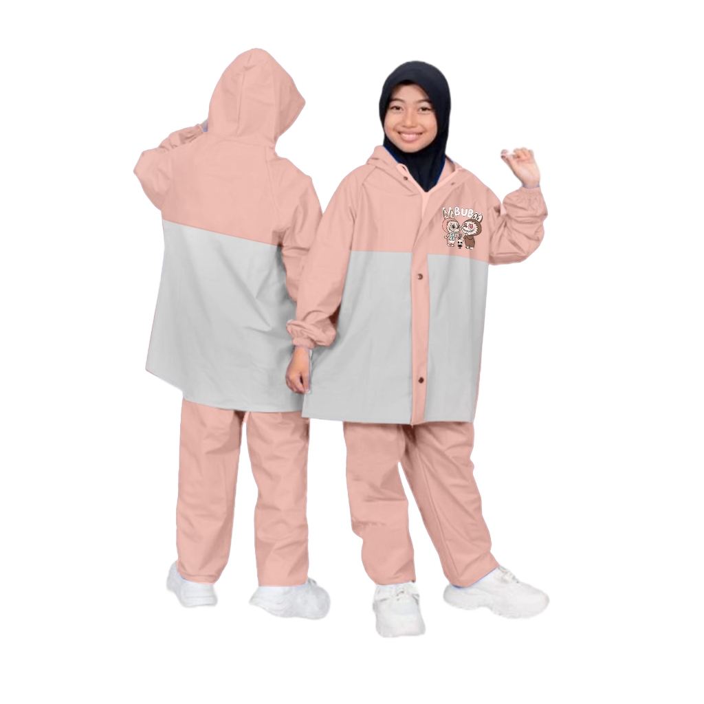 Jual [FREE GIFT] Catenzo Jas Hujan Anak Labubu Rain coat Jaket Anti ...