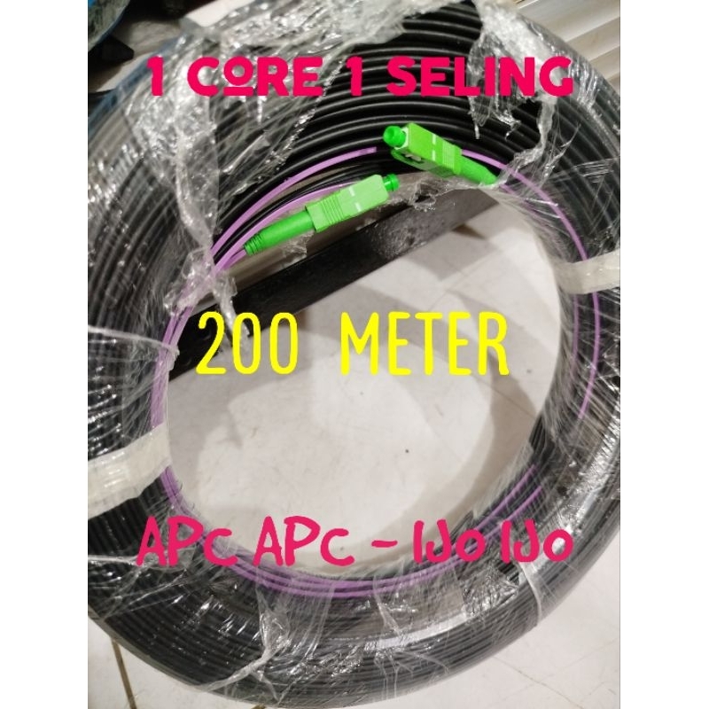 Jual kabel precon optic 200m ijo ijo apc apc 1 core 1 sling | Shopee ...